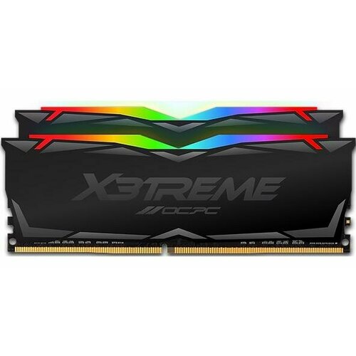 Оперативная память для компьютера 64Gb (2x32Gb) PC4-28800 3600MHz DDR4 DIMM CL18 OCPC X3 RGB BLACK MMX3A2K64GD436C18