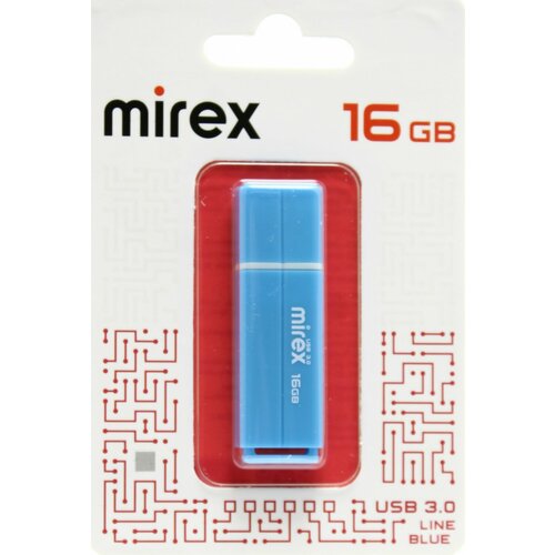 Флешка 16 ГБ USB 3.0 Mirex Line Blue