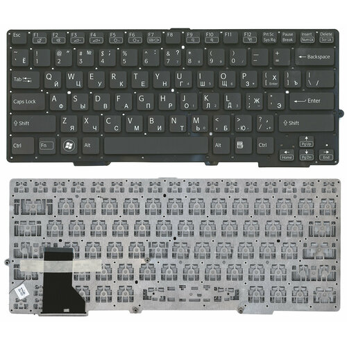 Клавиатура для Sony Vaio SVS1311L9RS. RU3 черная без рамки