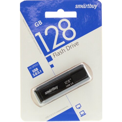 Флешка 128 ГБ USB 3.0/3.1 Smartbuy Dock Black