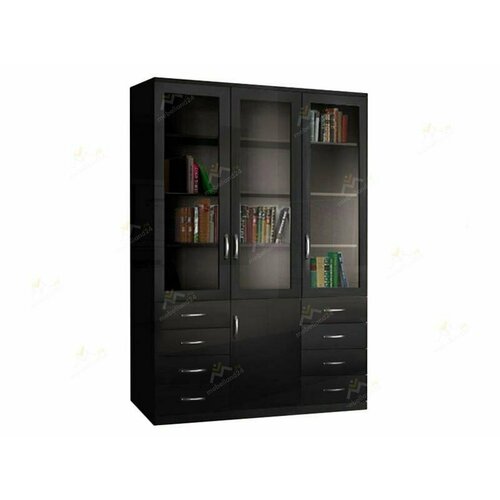 Книжный шкаф Моне - 3.9 фабрика «Мебель Лэнд 24» ШxГxВ 120x30x210