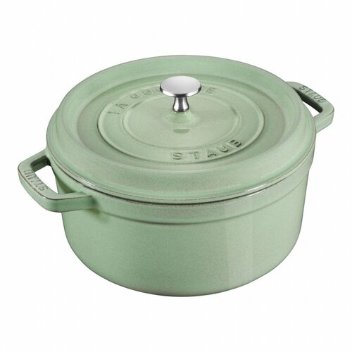 Кокот круглый 20 см 2,2 л, шалфей, Staub (11020115)