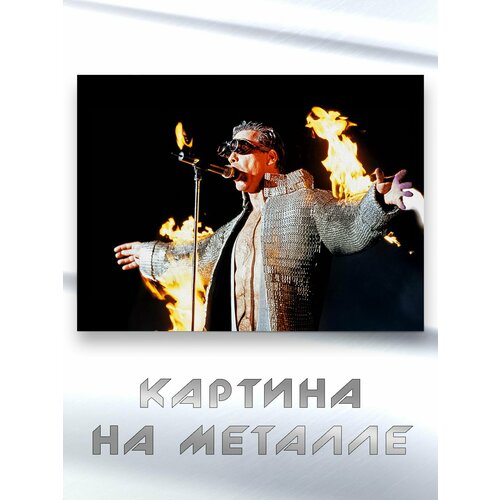 Картина для интерьера на стену с принтом Rammstein, картина на металле