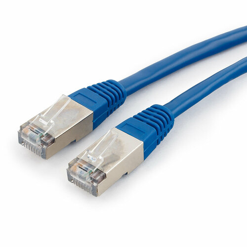 Патч-корд FTP Cablexpert кат.5e, 2м, литой, многожильный (синий)