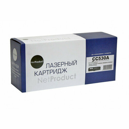 Картридж NetProduct (N-CC530A/№ 718) для HP CLJ CP2025/CM2320/Canon LBP7200, Bk, 3,5K