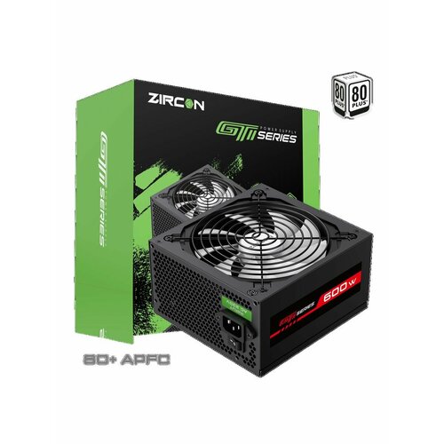 Блок питания ATX 600W ZIRCON GTI-600 80+ APFC