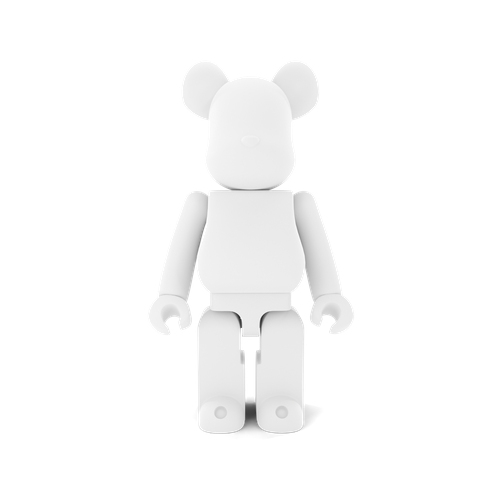 Коллекционная фигурка BearBrick для интерьера и творчества, 28 см, белый