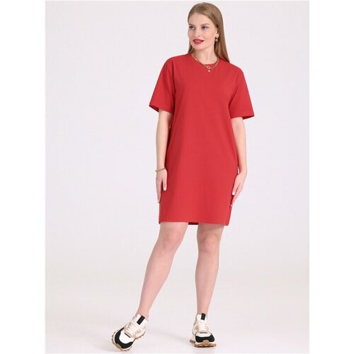 Платье Апрель, размер 84-92-164, красный