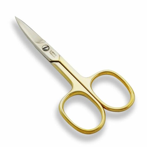MERTZ / Маникюрные ножницы для ногтей Premium / Ножницы для маникюра золотые с ручной заточкой