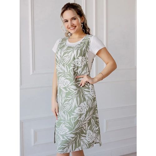 Платье  Текстильный Край, размер 54, зеленый