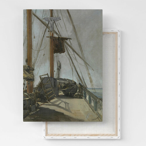 Картина на холсте, репродукция / Эдуард Мане - The ships deck / Размер 40 x 53 см