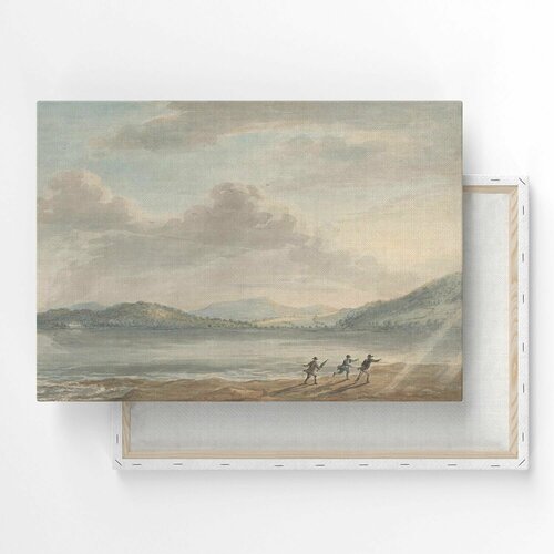 Картина на холсте, репродукция / Пол Сэндби - The Tide Rising at Briton Ferry / Размер 30 x 40 см