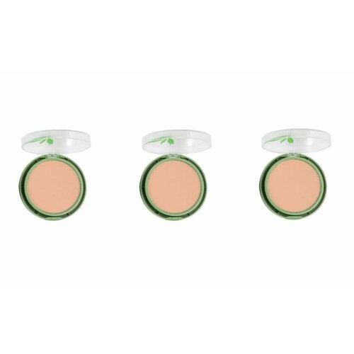 Farres cosmetics Пудра 3018-04, c экстрактом зеленого чая, теплый бежевый, 3 шт