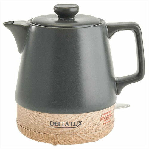 Чайник DELTA LUX DE-1014 черный 1200 Вт, 1,0л