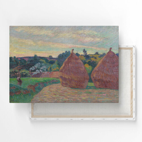Картина на холсте, репродукция / Арман Гийомен - Grainstacks at Ile-de-France / Размер 30 x 40 см