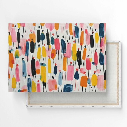 Картина на холсте, репродукция / Абстракция - Фигуры людей / Размер 40 x 53 см