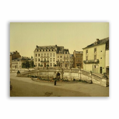 Постер, плакат на бумаге / Hommage and York hotels, Spa, Belgium / Размер 30 x 40 см