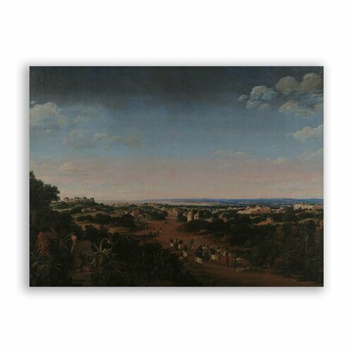 Картина на холсте, репродукция / Франс Пост - View of Olinda / Размер 30 x 40 см