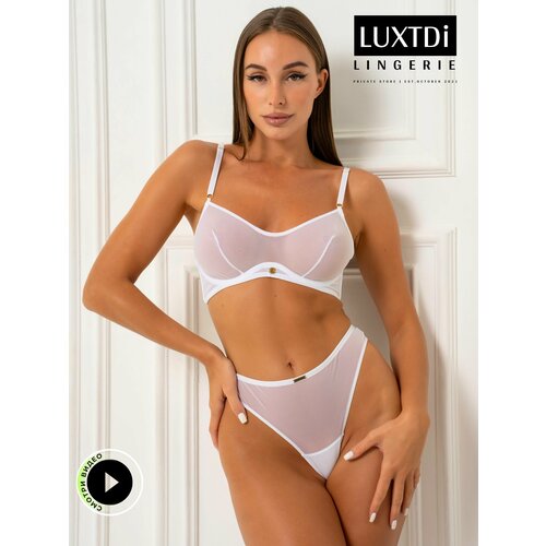 Комплект нижнего белья Luxtdilingerie, размер L верх/ L низ, белый