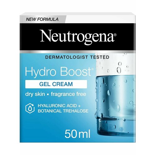 Neutrogena, Увлажняющий крем гель с гиалуроновой кислотой, 48 мл