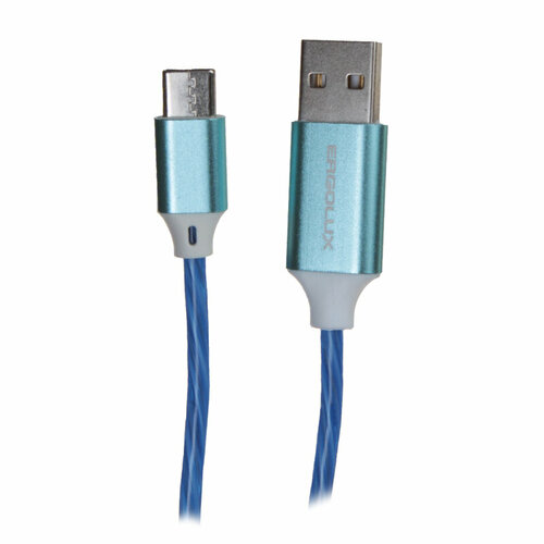 Аксессуар Ergolux USB - Type-C 3А 1.2m Blue ELX-CDC02-C06