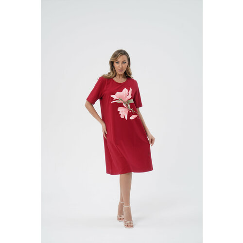 Платье Modno.ru, размер 58-60, бордовый