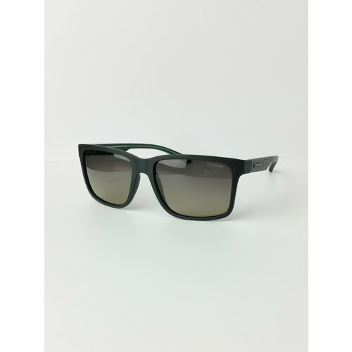 Солнцезащитные очки Шапочки-Носочки, черный, зеленый