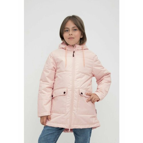 Пальто crockid, размер 122-128, розовый
