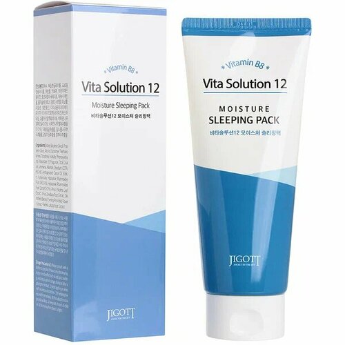 Маска для лица Jigott Vita Solution 12 ночная увлажняющая Moisture Sleeping Pack, 180 мл