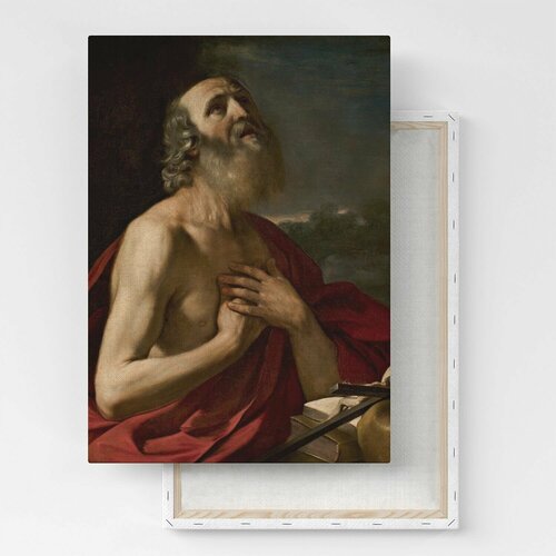 Картина на холсте, репродукция / Гверчино - San Girolamo penitente / Размер 40 x 53 см