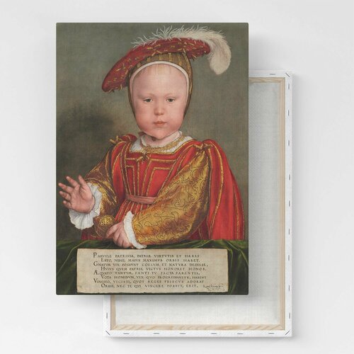 Картина на холсте, репродукция / Ганс Гольбейн - Edward VI as a Child / Размер 30 x 40 см