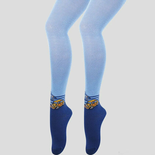 Колготки PARA socks, размер 98/104, голубой
