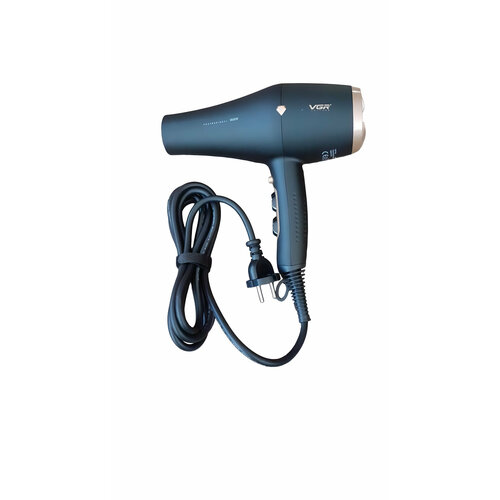 Профессиональный Фен V462, фен для волос, 2600Вт /2 скорости работы/3 режима температуры/Подача холодного воздуха/Концентратор/Диффузор/АС мотор