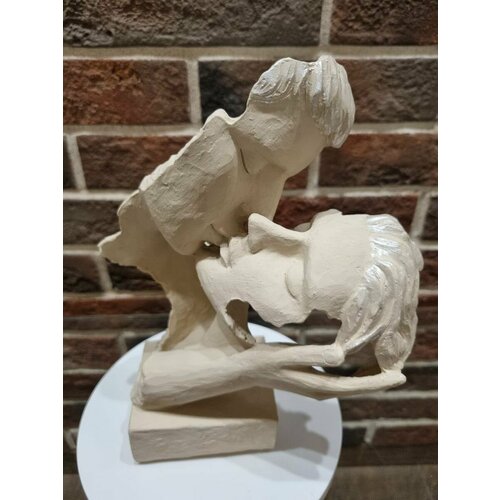 Гипсовая статуэтка Любовь, Поцелуй, для дома и интерьера