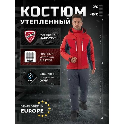 Костюм спортивный Finntrail, размер L, красный