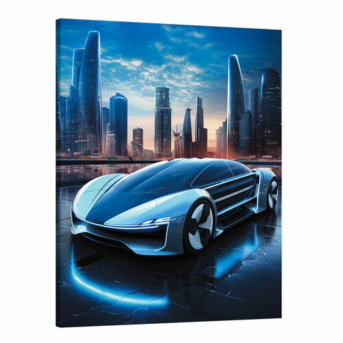 Интерьерная картина 50х70 "Машина будущего"