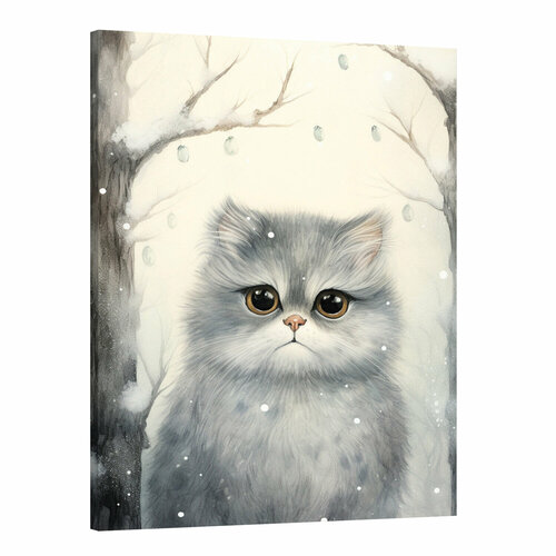 Интерьерная картина 50х70 "Грустный кот"