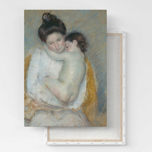 Картина на холсте, репродукция / Мэри Стивенсон Кэссетт - Mother and Child / Размер 30 x 40 см