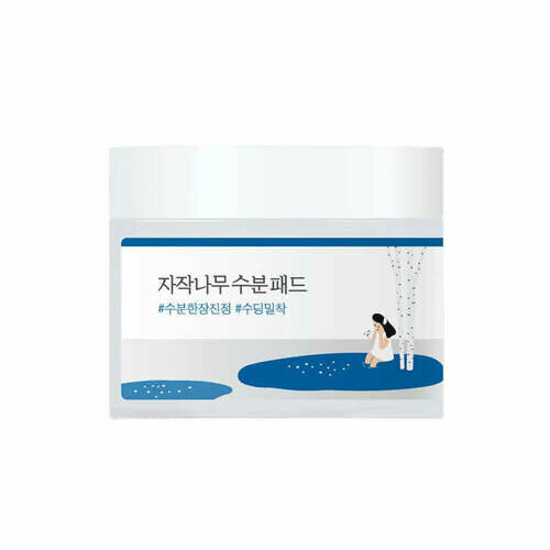 Round Lab Пэды успокаивающие с берёзовым соком - Birch juice moisturizing pad, 80шт