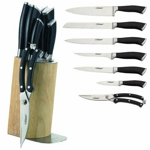 Набор высококачественных ножей 8 предметов+подставка