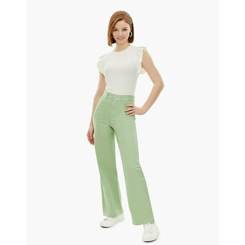 Джинсы  Gloria Jeans, размер 13-14л/164 (41), зеленый