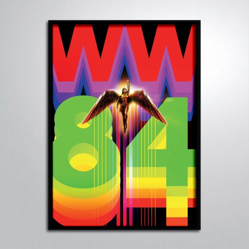 Постер в раме/Вселенная DC Чудо-женщина 1984 Галь Гадот Винтаж Wonder Woman