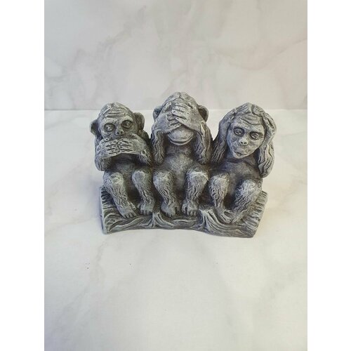 Статуэтка Три обезьяны, гипс