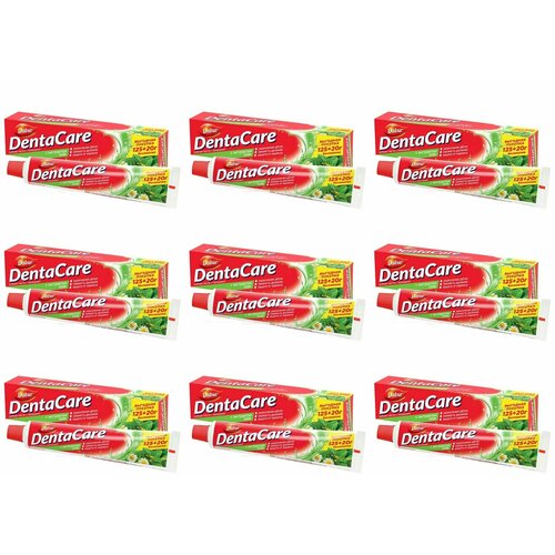 Dabur Зуюбная паста DentaCare, с Экстрактом трав, с кальцием, 125+20 г, 9 шт