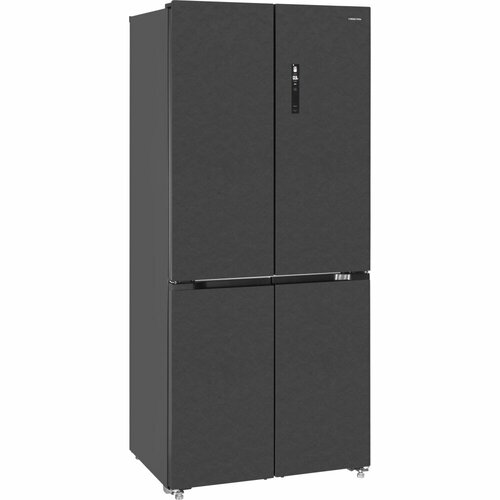 Холодильник HIBERG RFQ-600DX NFGM, Cross Door, Total No Frost, инвертор, 526 л объем, серый матовыйстекло