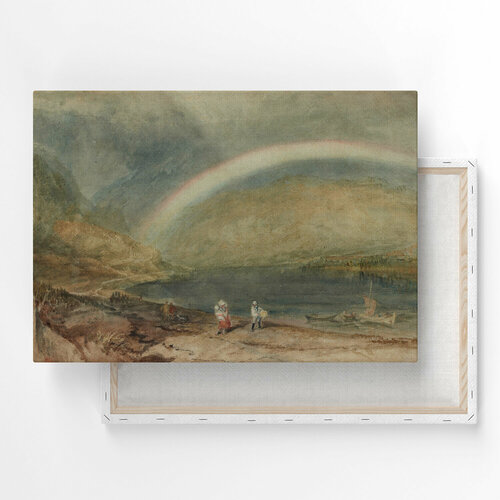 Картина на холсте, репродукция / Уильям Тёрнер - The Rainbow. Osterspai and Filsen / Размер 30 x 40 см