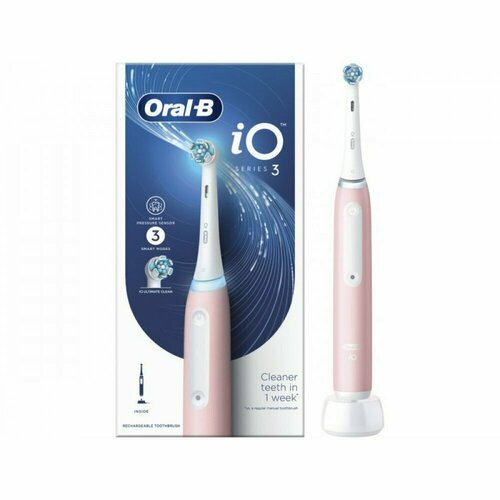 Электрическая зубная щетка Oral-B iO 3, розовый