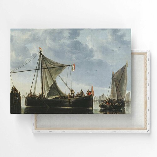 Картина на холсте, репродукция / Альберт Кёйп - The Passage Boat / Размер 80 x 106 см