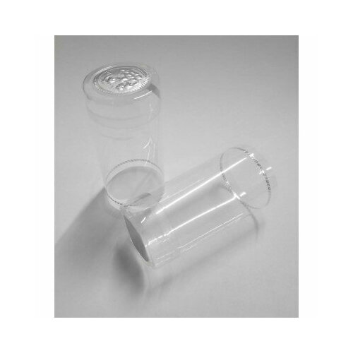 Термоколпачки для винных бутылок Прозрачные, 30*50 мм, 25 штук
