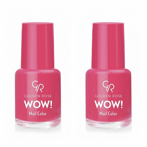 Golden Rose Лак для ногтей Wow! Nail Lacquer, тон 034, 6 мл, 2 штуки